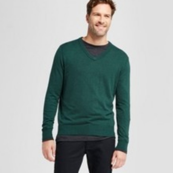 Goodfellow & Co | Sweaters | Goodfellow Mens Green Heather Vneck ...